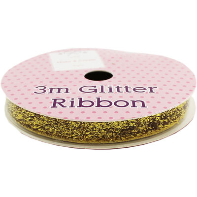 3m Glitter Ribbons - Assorted From 0.25 GBP | The Works