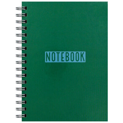 A6 Forest Green Wiro Notebook From 0.50 GBP | The Works