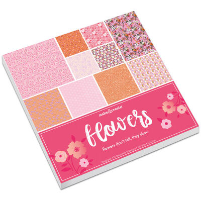 Flowers Design Pad: 6” x 6” From 1.50 GBP | The Works
