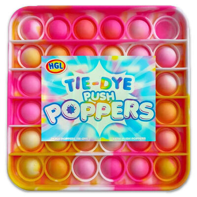 Push Popper Fidget Toy: Assorted Tie-Dye Orange From 0.0 N/A | The Works