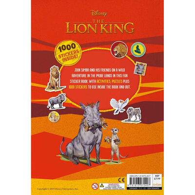 The Lion King: 1000 Sticker Book From 3.00 GBP | The Works