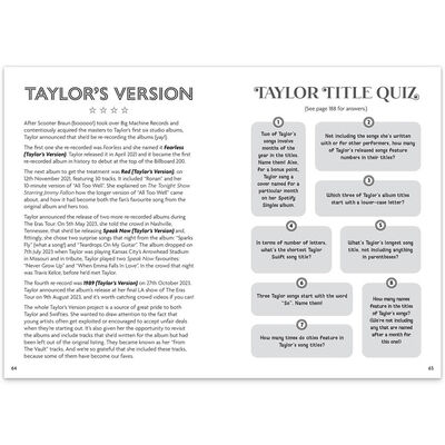 The Taylor Swift Activity Book By Nathan Joyce | The Works