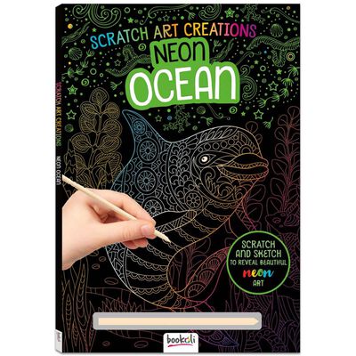 Neon Ocean: Scratch Art Creations By Bookoli | The Works