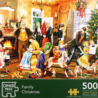 Family Christmas 500 Piece Jigsaw Puzzle From 0.50 GBP | The Works