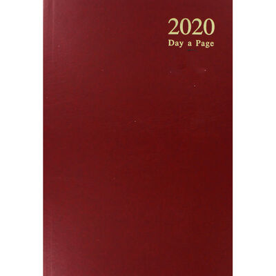A4 2020 Red Day a Page Diary From 4.00 GBP | The Works