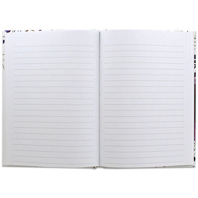 A5 Purple Peonies Casebound Notebook From 2.00 GBP | The Works