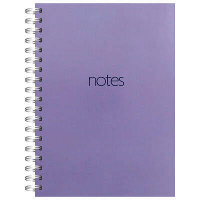 A5 Wiro Notebook: Lilac From 0.50 GBP | The Works