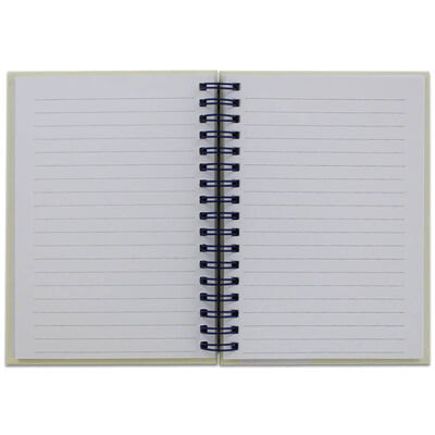 A6 Cream & Navy Spotty Wiro Notebook From 1.50 GBP | The Works