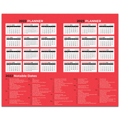 Easy View Calendar 2022 From 0.25 GBP | The Works