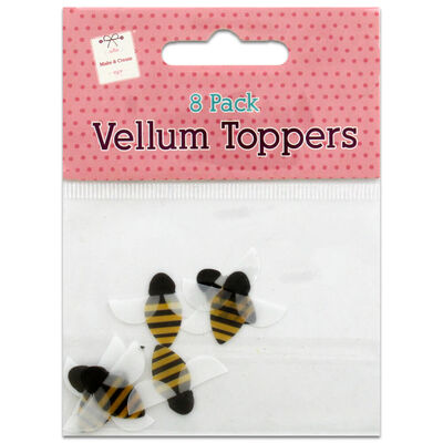 Vellum Bee Toppers: Pack of 8 From 0.50 GBP | The Works