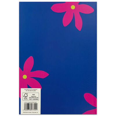 A5 Flexi Blue Retro Daisy Notebook From 0.50 GBP | The Works