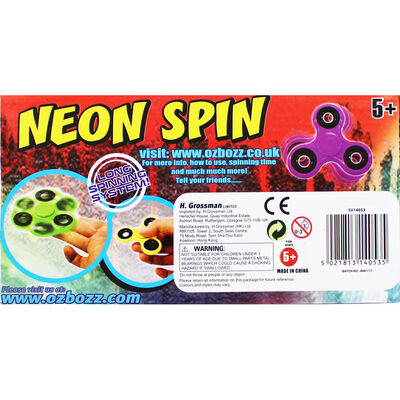 Neon Fidget Spinners - 5 Pack From 0.50 GBP | The Works