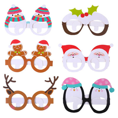 Christmas Novelty Paper Glasses: Pack of 6 From 1.00 GBP | The Works