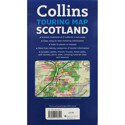 Collins Touring Map of Scotland By Harper Collins | The Works