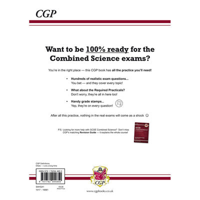 CGP GCSE Combined Science Grade 9-1: Exam Practice Workbook By CGP ...