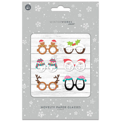 Christmas Novelty Paper Glasses: Pack of 6 From 1.00 GBP | The Works