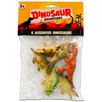 Assorted Mini Dinosaur Figures: Pack of 6 From 1.50 GBP | The Works