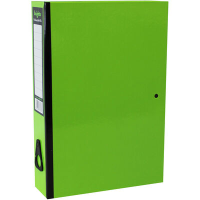 Bright Green Foolscap Box File From 0.50 GBP | The Works