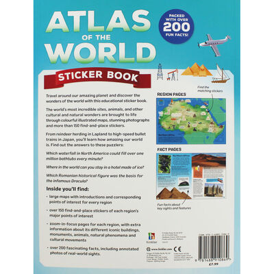 Atlas of the World Sticker Book By | The Works