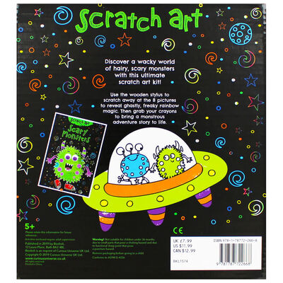 Scratch Art: Scary Monsters By Bookoli Ltd | The Works