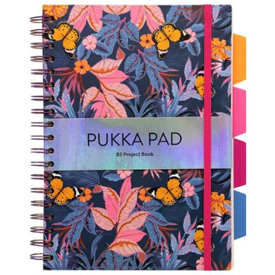 B5 Pukka Pad Bloom Hardback Project Book: Blue From 6.50 GBP | The Works