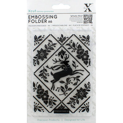 A6 Embossing Folder - Stag and Ivy From 3.00 GBP | The Works