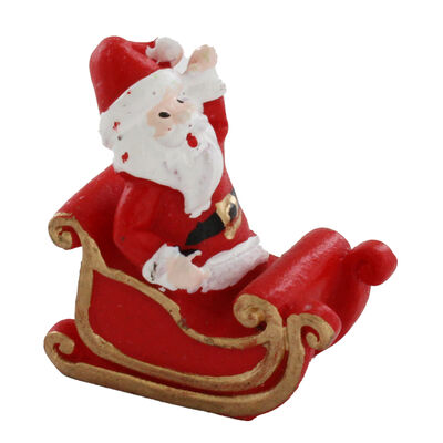 Santa Sleigh Resin Embellishment From 0.50 GBP | The Works