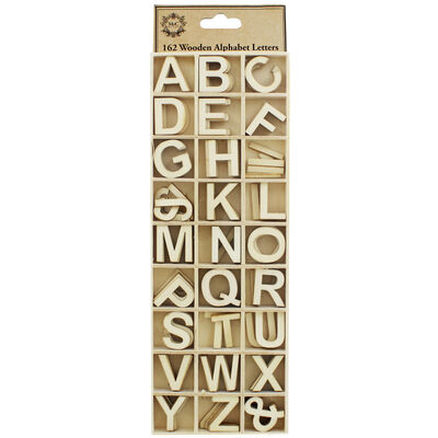 Wooden Alphabet Letters - Pack Of 162 From 4.00 GBP | The Works