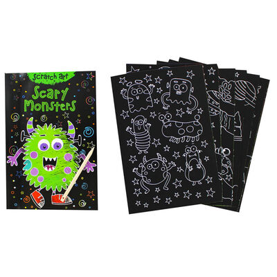 Scratch Art: Scary Monsters By Bookoli Ltd | The Works