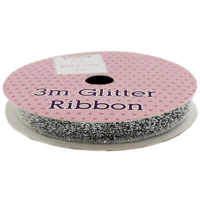3m Glitter Ribbons - Assorted From 0.25 GBP | The Works
