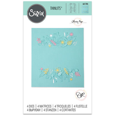 Sizzix Thinlits Dies: Floral Borders From 9.00 GBP | The Works