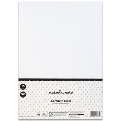 A4 White Card - 15 Pack From 1.00 GBP | The Works