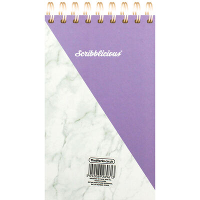 Dream On Dreamer Lilac Marble Foil Wiro Notepad From 0.10 GBP | The Works
