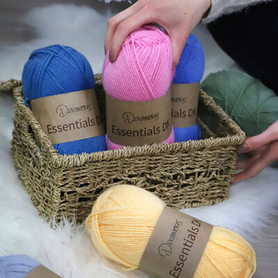 Deramores Studio Essentials: Ocean Blue Yarn 100g From 2.00 GBP | The Works