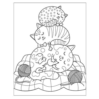 cats and kittens coloring book
