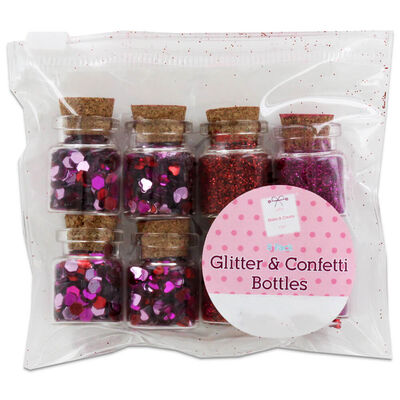 Small Glitter And Confetti Bottles - Set of 8 From 1.00 GBP | The Works