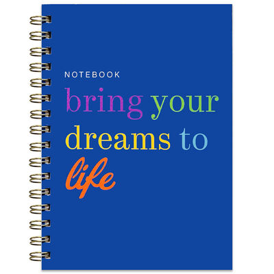 A5 Wiro Bring Your Dream To Life Notebook From 2.00 GBP | The Works