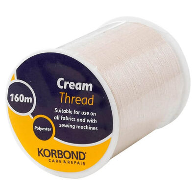 Korbond Cream Thread 160m From 1.00 GBP | The Works