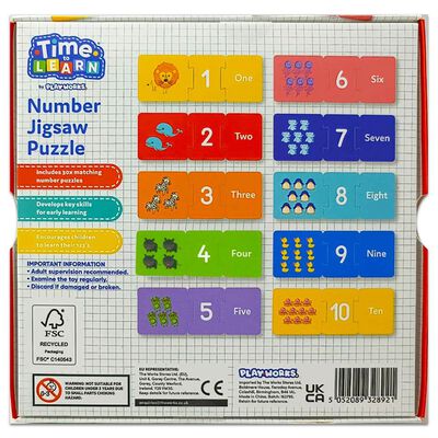 PlayWorks Number Jigsaw Puzzle From 3.00 GBP | The Works