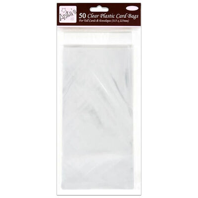Tall Clear Craft Bags: Pack of 50 From 3.00 GBP | The Works