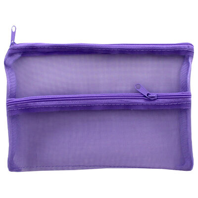 Scribblicious Lilac 2 Pocket Mesh Pencil Case From 0.50 GBP | The Works