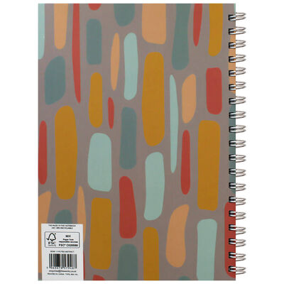 B5 Wiro Muted Abstract Notebook From 2.25 GBP | The Works