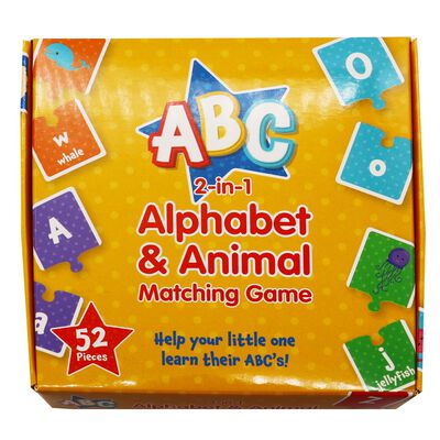 2-in-1 Alphabet Animal Matching Game From 0.50 GBP | The Works