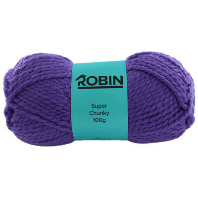 Robin Super Chunky: Violet Yarn 100g From 2.00 GBP | The Works