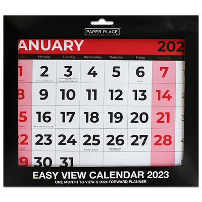 Easy View Calendar 2023 From 0.40 GBP | The Works