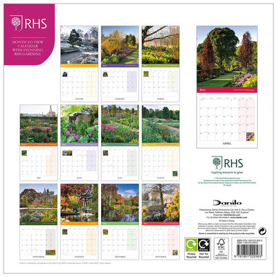 RHS Gardens 2022 Square Calendar From 0.25 GBP | The Works