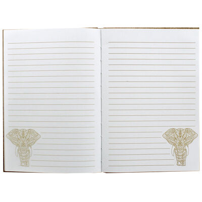 A5 Case Bound Elephant Notebook with Black Pen From 0.25 GBP | The Works