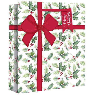 Large Holly Parcel Gift Bag From 0.25 GBP | The Works