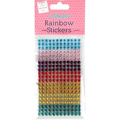 Rainbow Gem Stickers: 2 Sheets From 1.00 GBP | The Works