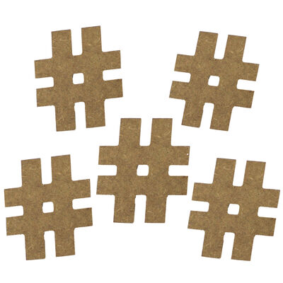 MDF Symbol Hashtag: Pack of 5 From 1.50 GBP | The Works